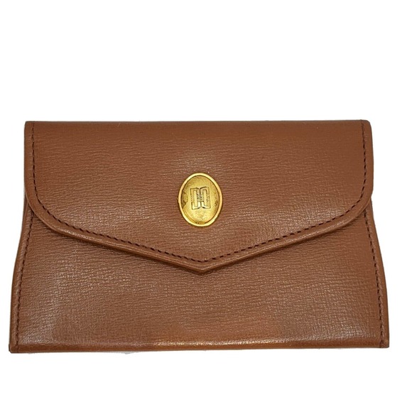 Daks | Bags | Daks London Card Holder Wallet Brown Plaid Interior ...
